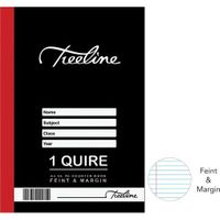 Treeline Hard Cover Counter Books 1Q A4 96 pg - Feint & Margin (Pack of ...