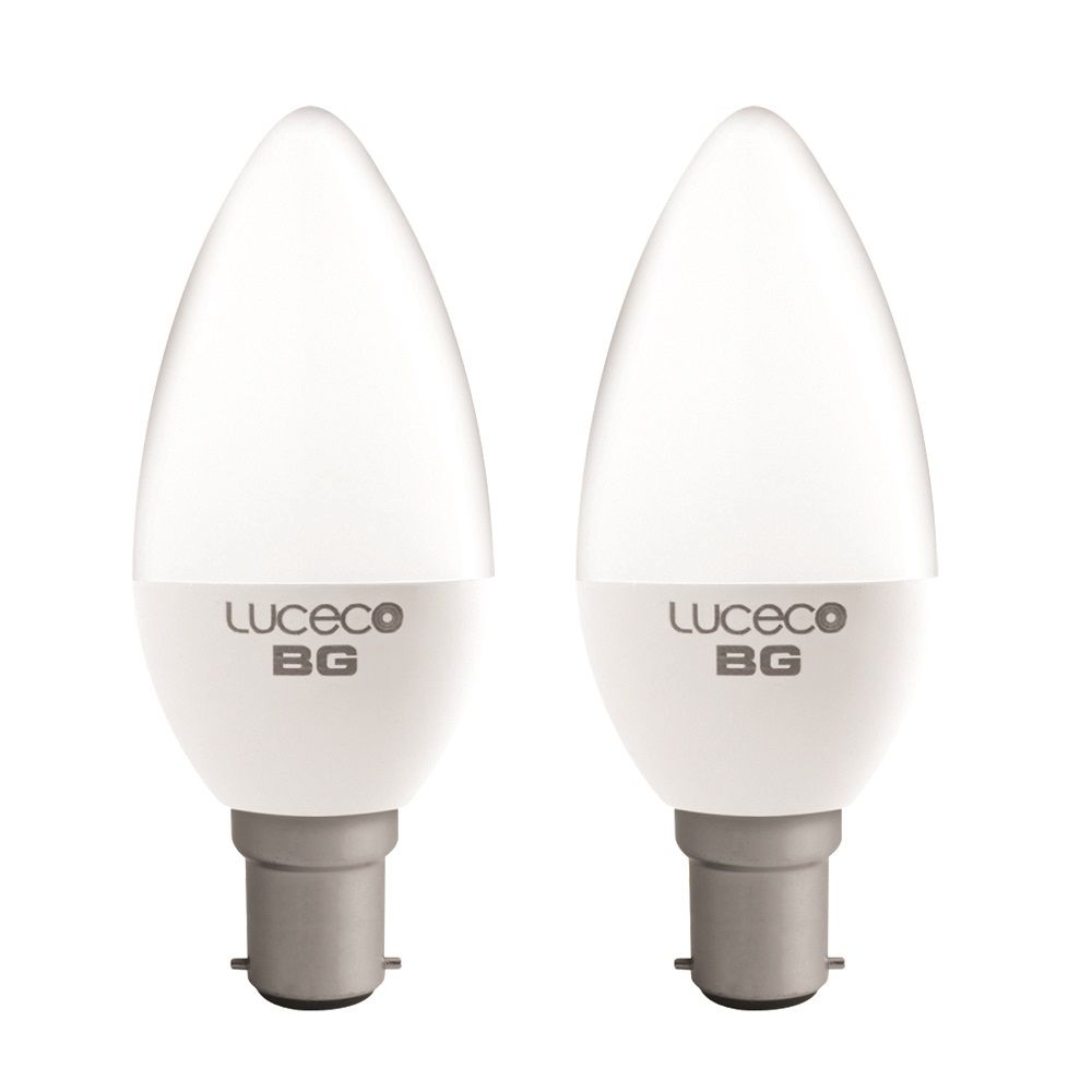 Luceco - B35 Candle, B22, 3W, 250Lm, Warm White, Non-Dim, LED Globe ... Luceco - B35 Candle, B22, 3W, 250Lm, Warm White, Non-Dim, LED Globe ...