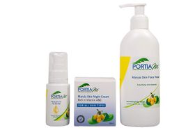 Portia M Face Skincare Kit Marula, Night Cream, Skin Serum, Face wash ...