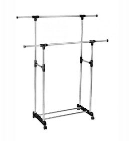 Double Pole Clothes Hanger Rack With Adjustable Bars | Shop Today. Get ...