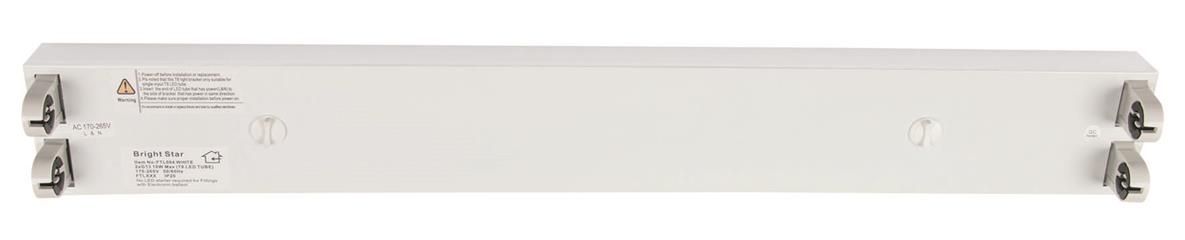 4 Foot Double T8 Open Channel Fitting Wired For LED Tube | Shop Today ...