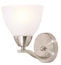 Up or Down Facing Satin Chrome Wall Bracket with Frosted Glass | Shop ...