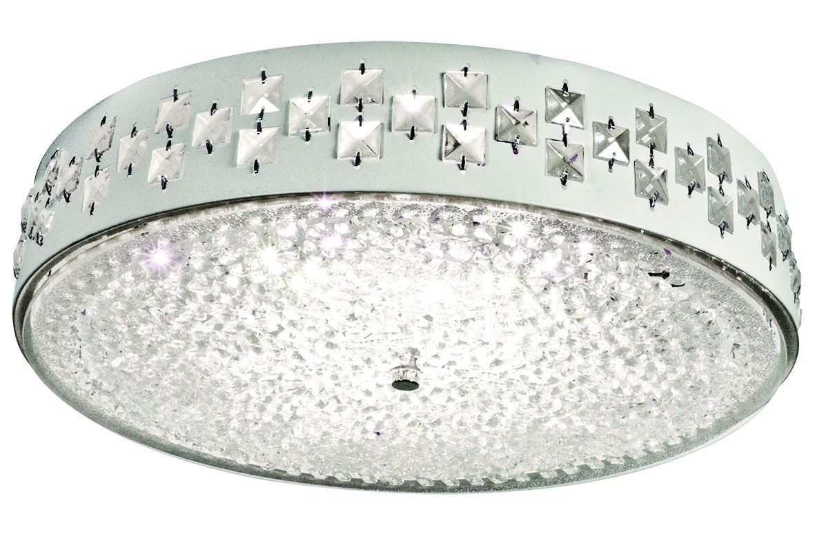 24 Watt LED Ceiling Fitting with Glass and Crystals | Shop Today. Get ...