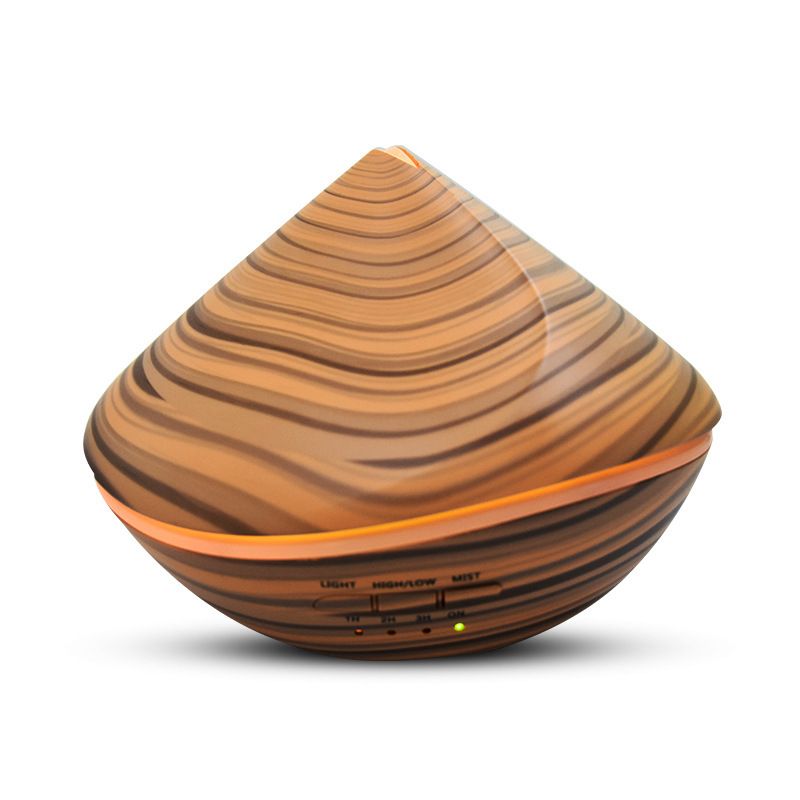 500ml Woodgrain Pyramid Inspired Ultrasonic Essential Oil Aroma ...