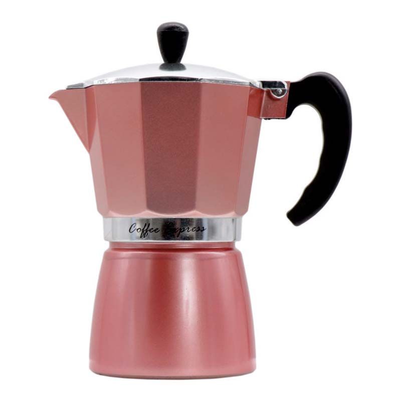 Regent 6-Cup Rose Gold & Silver Aluminium Espresso Maker | Shop Today ...