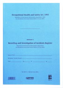 Hortors Occupational Health and Safety Recording Register | Shop Today ...