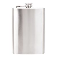 Hip Flask Silver Stainless Steel - 240ml in Gift Box | Buy Online in ...