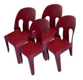 Durable Plastic Party Chair Combo Set of 4 - Red | Shop Today. Get it ...