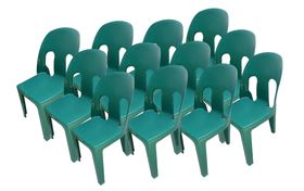 Durable Plastic Party Chair Combo Set of 12 - Green | Shop Today. Get ...
