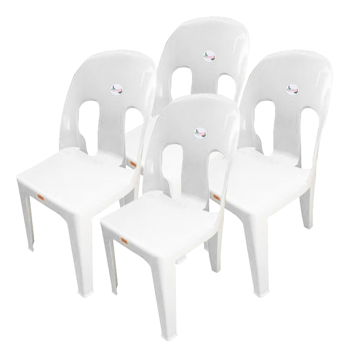 Durable Plastic Party Chair Combo Set of 4 - White | Shop Today. Get it ...