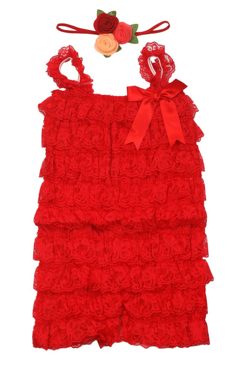 Frilly Baby Romper and Headband Set - Red | Shop Today. Get it Tomorrow ...
