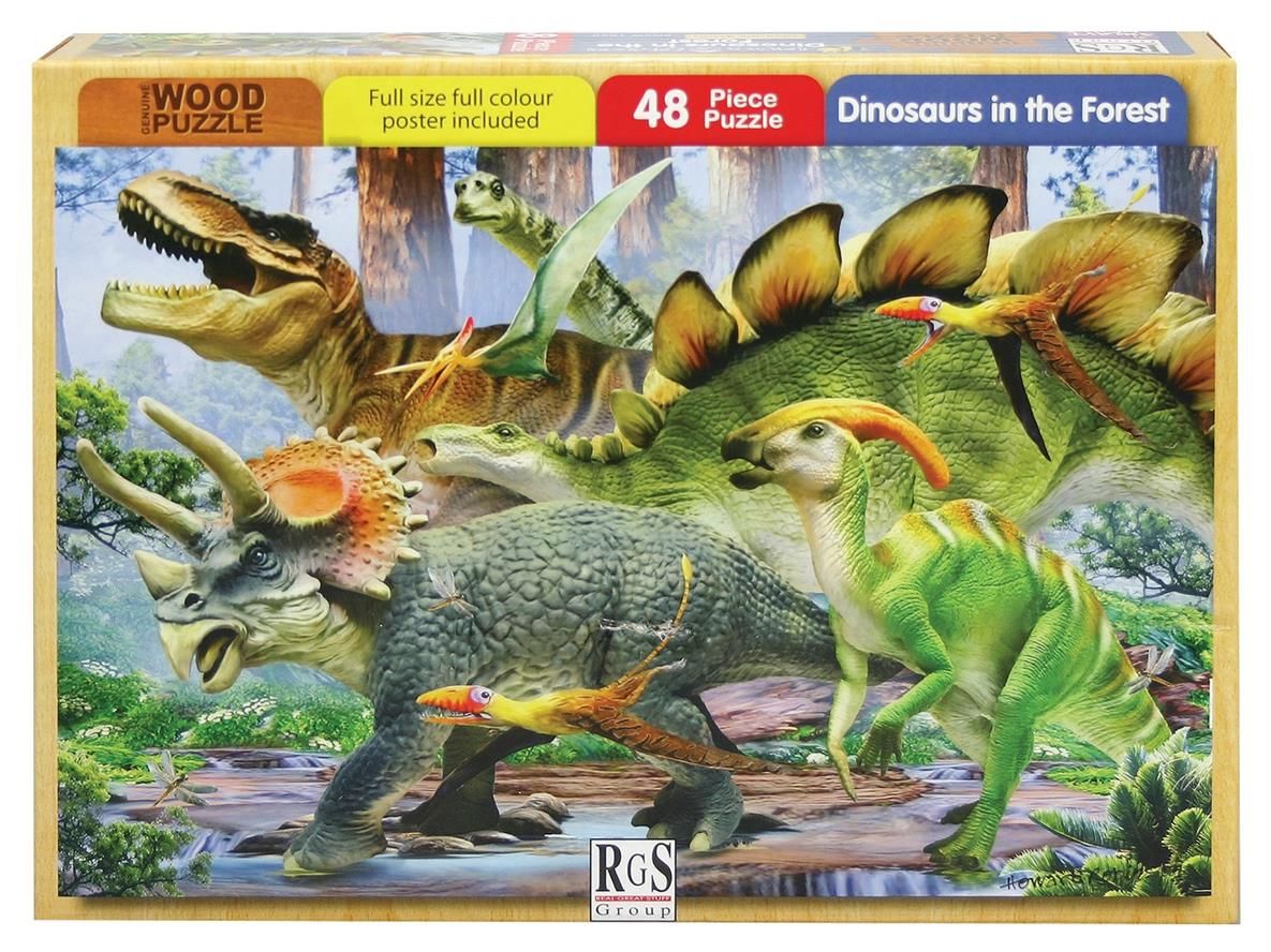 RGS Group Walking With Dinosaurs Wooden Puzzle- 48 Piece | Shop Today ...