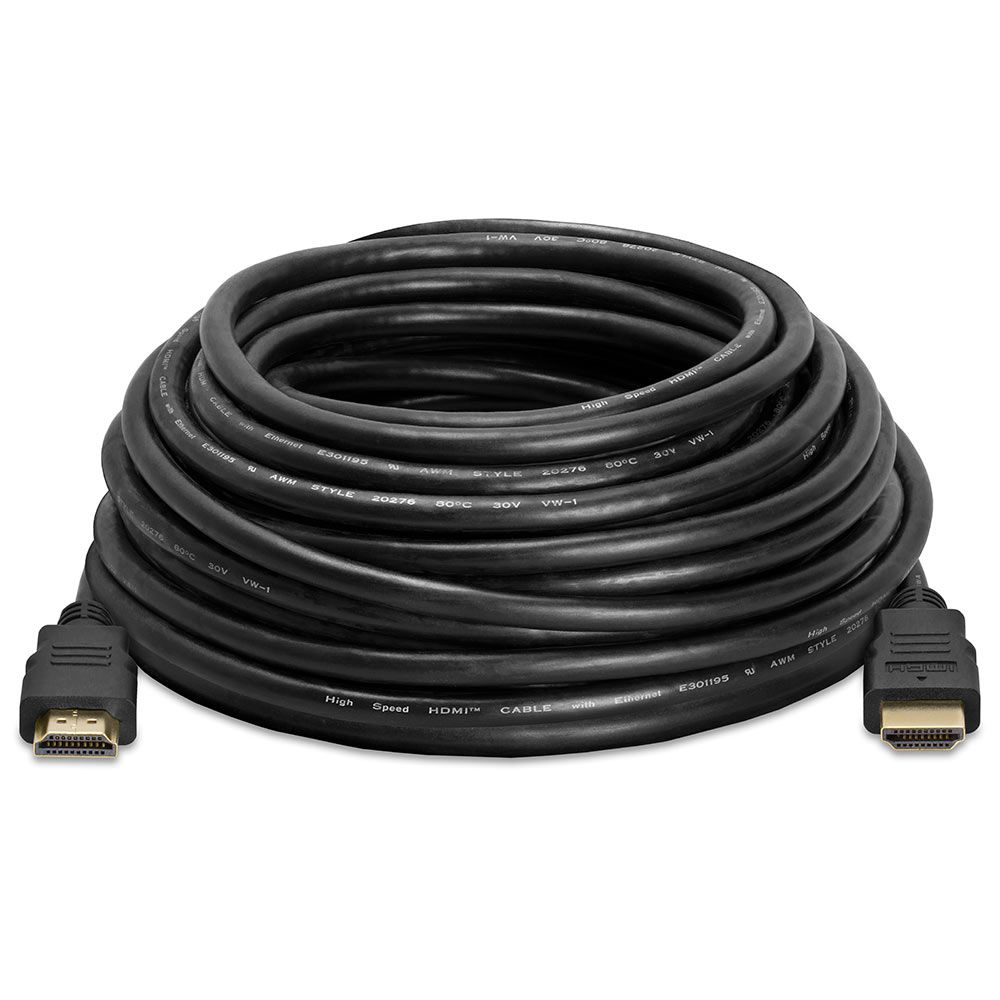 20m High-Speed HDTV Cable - Black | Shop Today. Get it Tomorrow ...