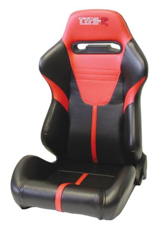 Type-R PVC Reclining Racing Seats - Red and Black | Shop Today. Get it ...