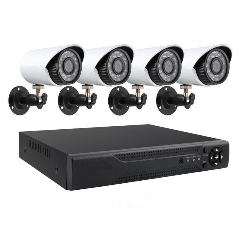 AHD 4 Channel CCTV Security Camera System DVR Kit Internet Phone ...