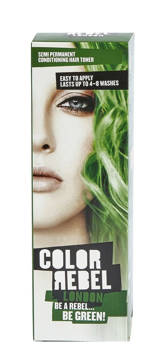 Color Rebel Semi-Perm Cond Hair Toner Green100ml | Shop Today. Get it ...