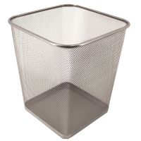 SDS M905S Wire Mesh Metal Square Waste Bin - 15L - Silver | Buy Online ...