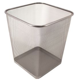 SDS M905S Wire Mesh Metal Square Waste Bin - 15L - Silver | Shop Today ...