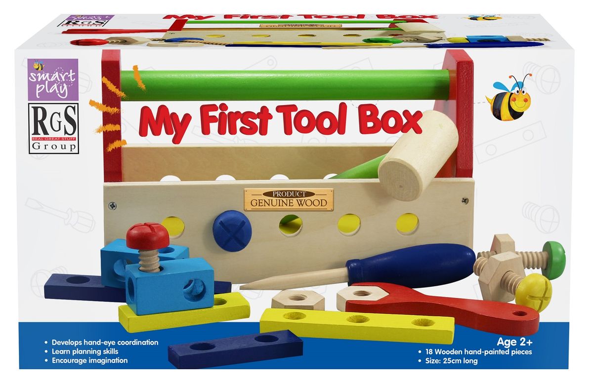 Smart Play My First Wooden Tool Box | Shop Today. Get it Tomorrow ...