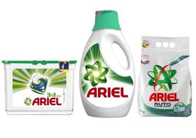 Ariel - Laundry Washing Combo Kit (Powder, Liquid and Capsules) 3 Piece ...