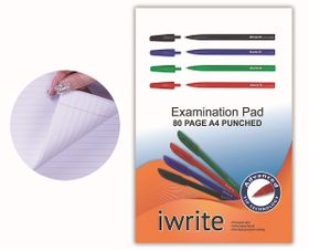 Treeline Exam Pads 80 Sheet Feint & Margin - Punched - Pack of 10 ...
