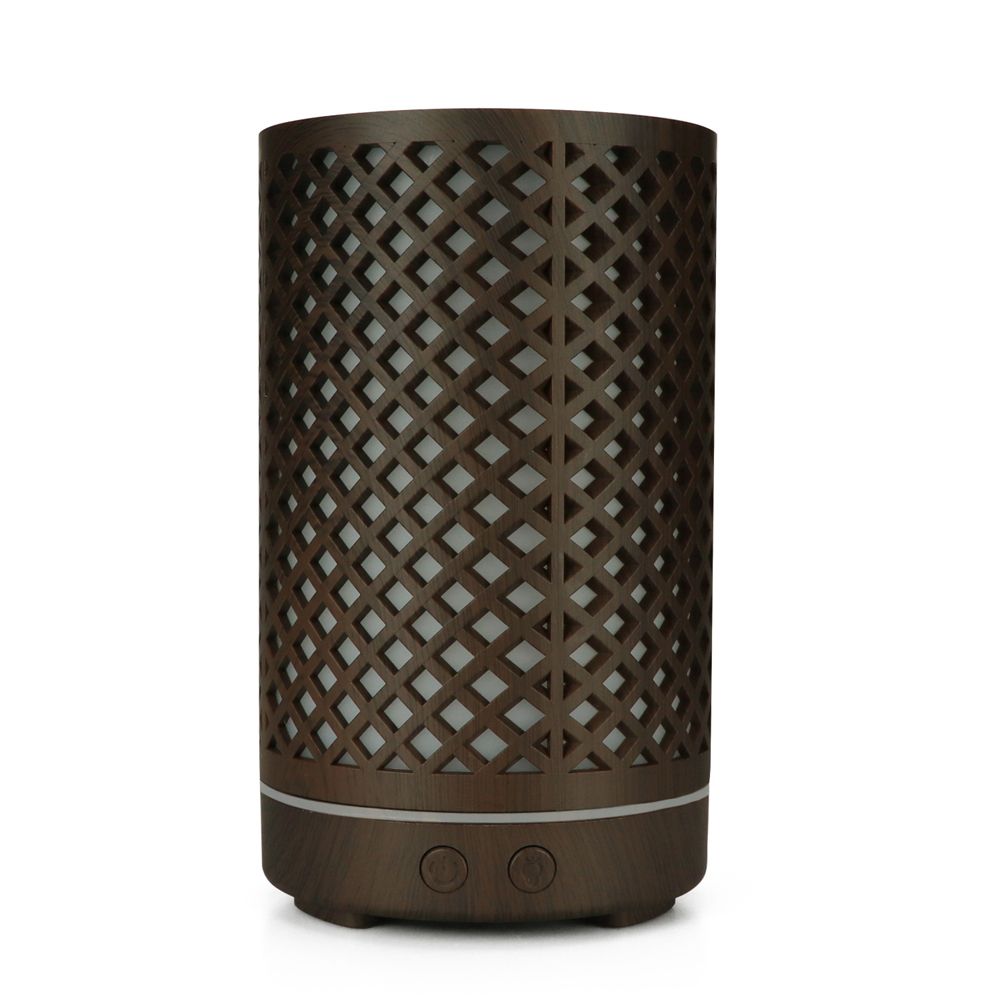 200ml Wood Grain Ultrasonic Humidifier Aroma Diffuser-Dark Wood | Shop ...