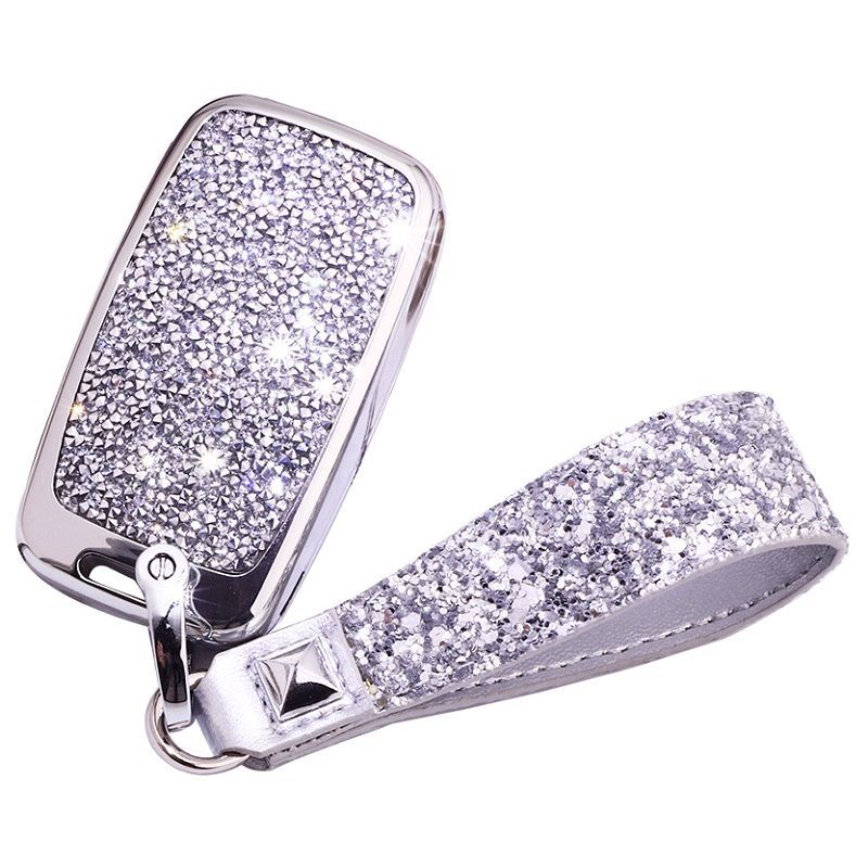 VW Golf/Polo - Crystal Look Key Cover and Strap - Silver | Shop Today ...