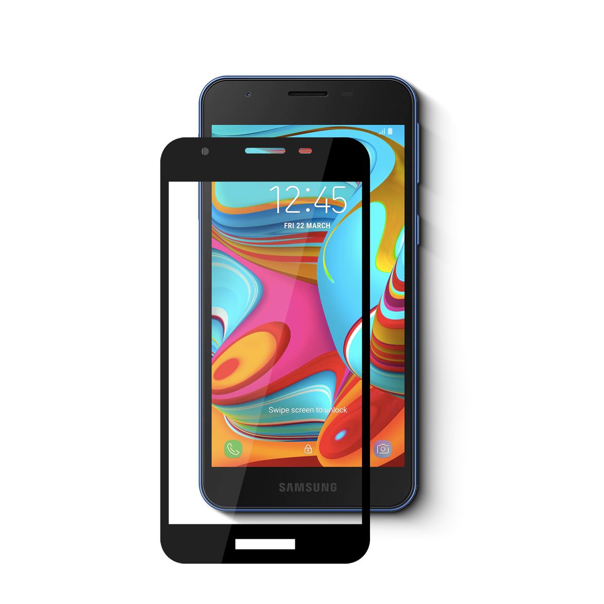 CellTime Full Tempered Glass Screen Guard for Samsung Galaxy A2 Core ...