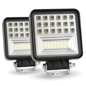 126W Off Road Driving Lights Square LED Fog Light Spot SET | Shop Today ...