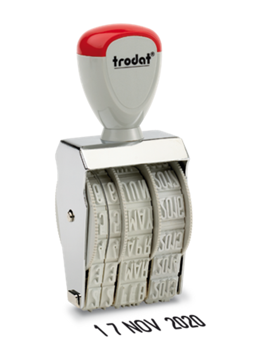 Trodat Classic Stamp With Steel Border 1000-Date Size 3mm Black | Shop ...