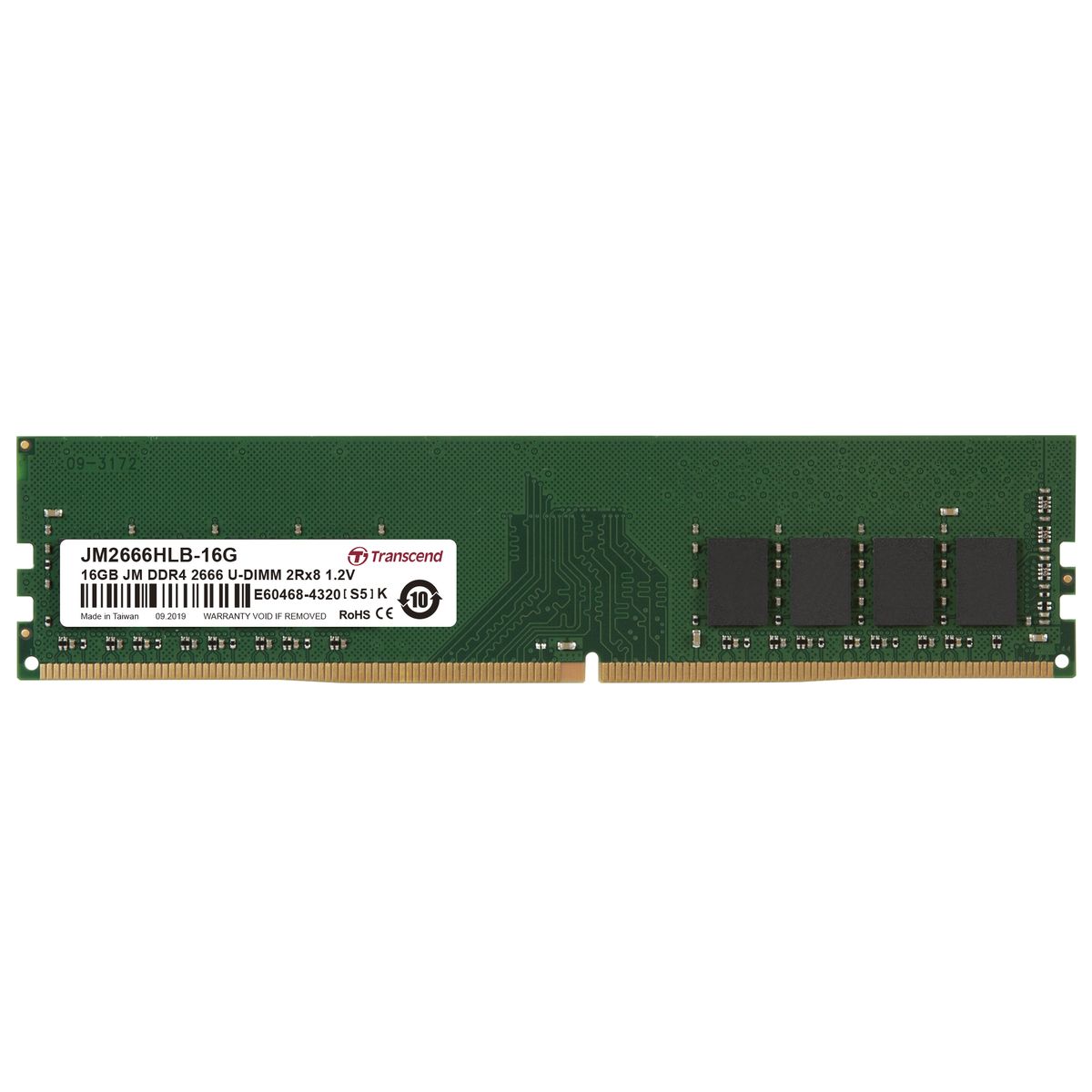Transcend 16GB DDR4-2666 U-DIMM Desktop Memory - JM2666HLB-16G | Shop ...