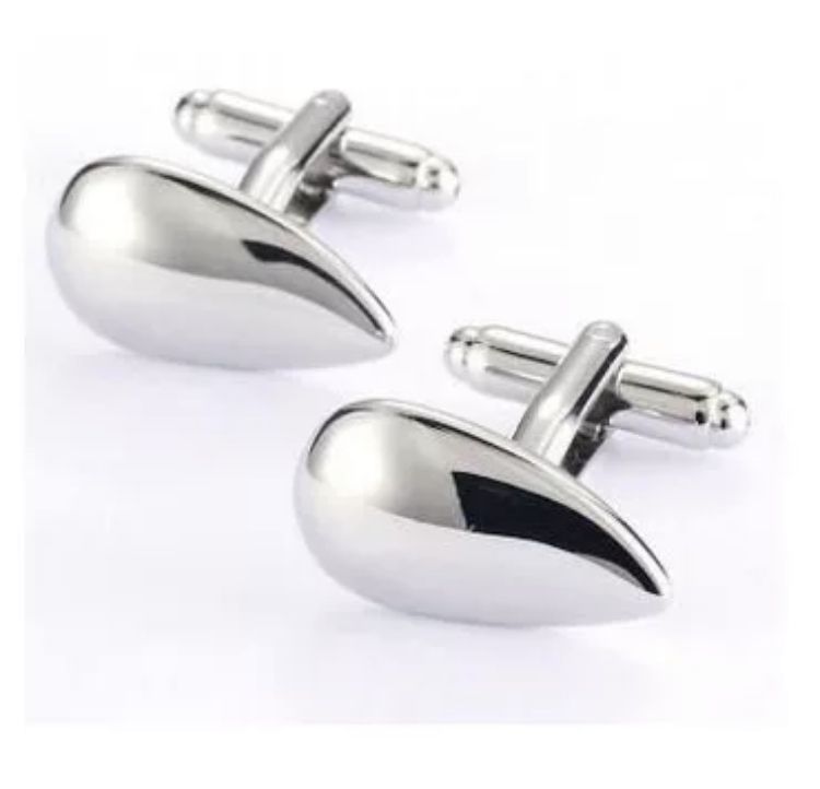 OTC Tear Drop Classical Style Cufflinks for Men-Silver Colour | Buy ...